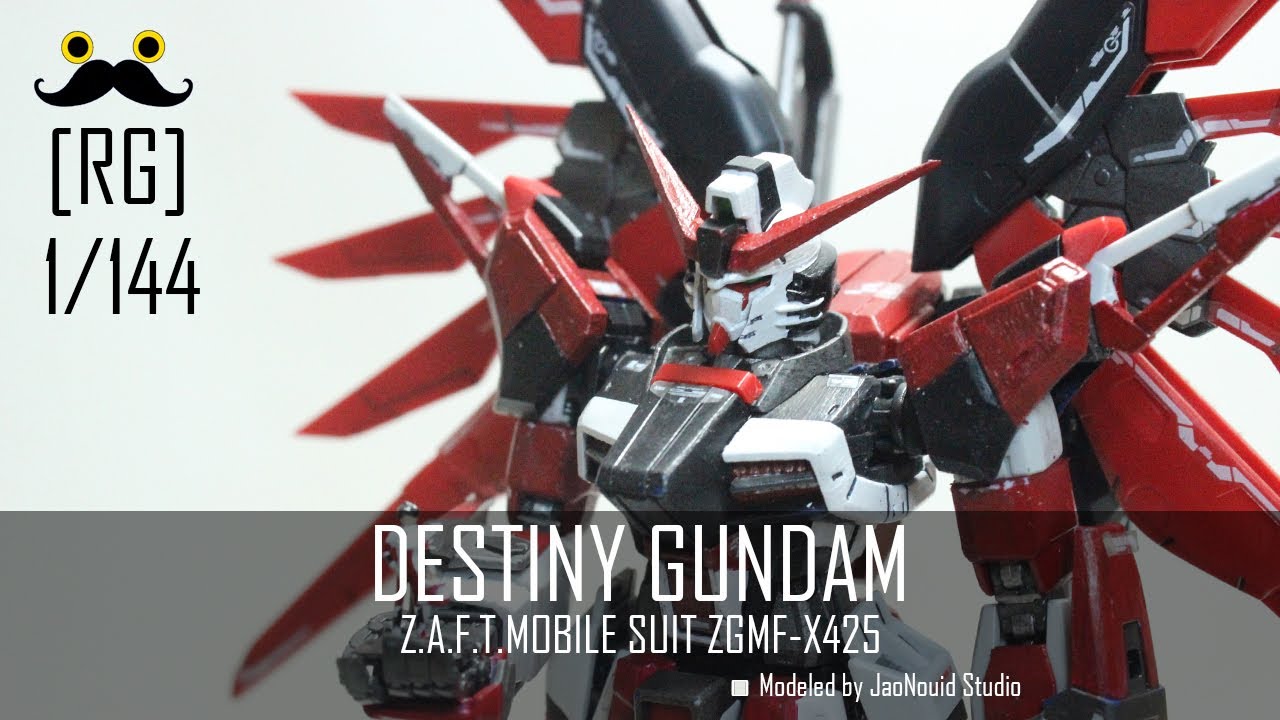 [REVIEW GUNPLA] - [RG] DESTINY GUNDAM 1/144 [CUSTOM PAINT] TH/ไทย - YouTube
