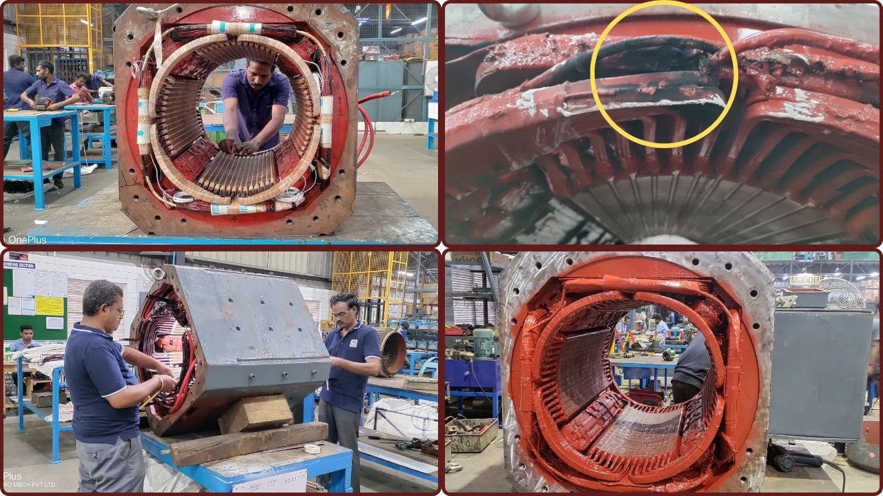 400KW DC Motor Coil Rewinding With VPI Process - YouTube
