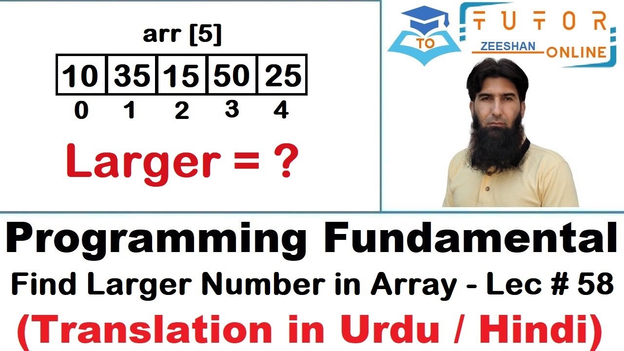 How To Find Larger Number From Array C Language LECTURE 58 YouTube how-to-find-larger-number-from-array-c-language-lecture-58-youtube