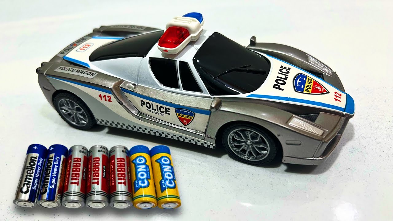 Unboxing 1:24 scale remote controlled police car, Flying car, Remote ...