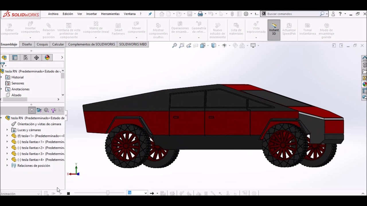 Solidworks cybertruck - YouTube