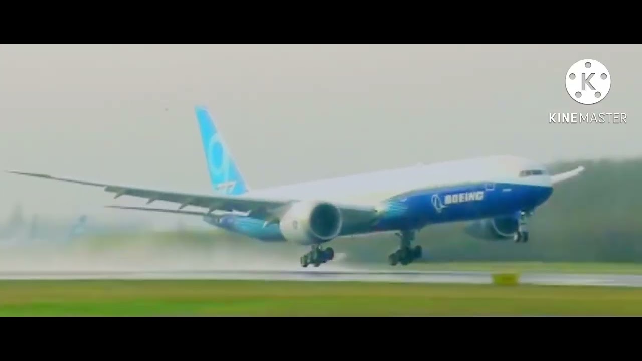 boeing 777x first flight edit - YouTube