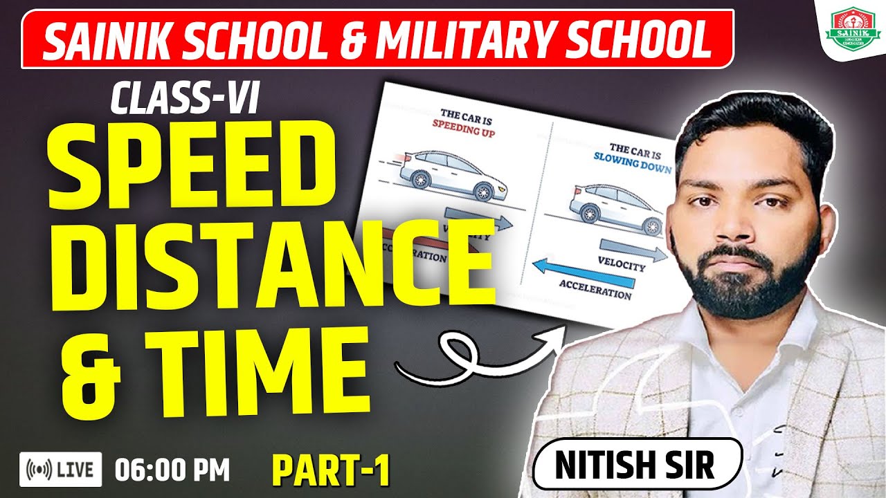 Maths | Time, Distance and Speed | Sainik School | Military School ...