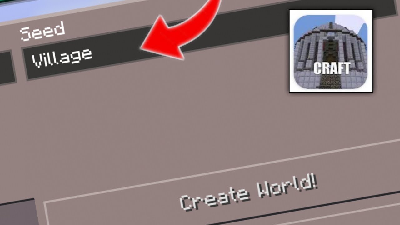 Minicraft Best Village seed in 2024 Minicraft Village seeds - YouTube