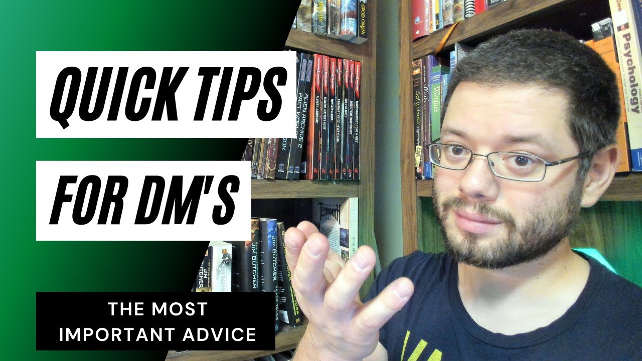 Quick Tips for Dm's - The most important thing - YouTube