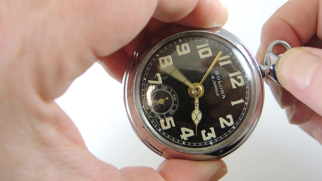 Alarm pocket watch - YouTube