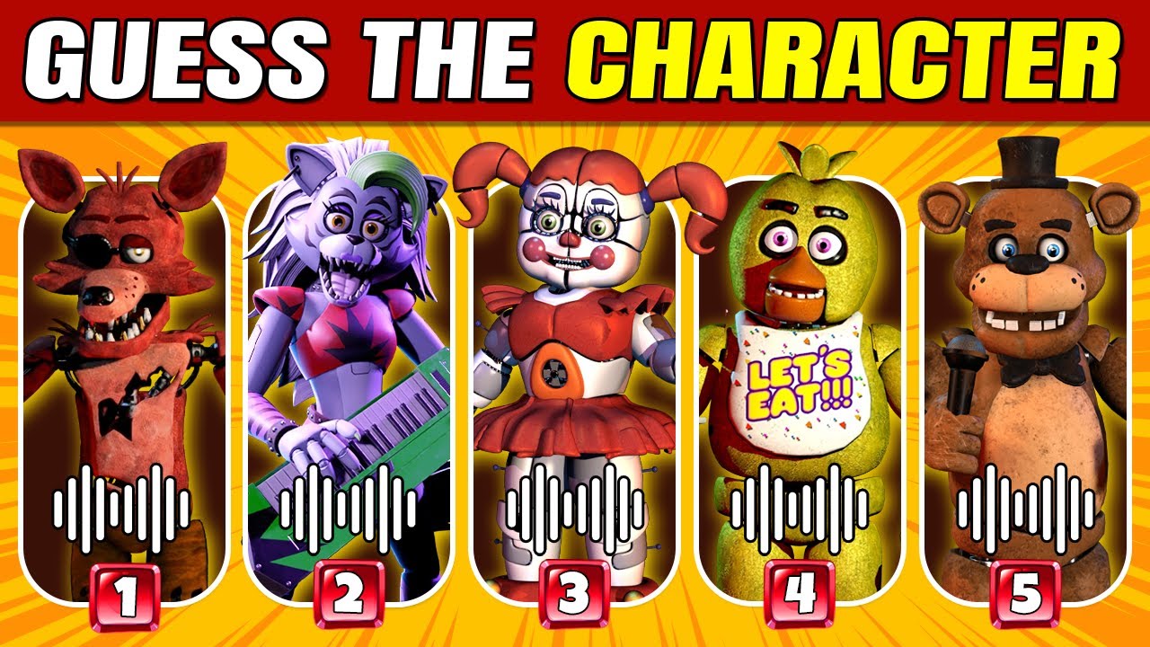 Guess The FNAF Character by Emoji & Voice - Fnaf Quiz | Five Nights At ...