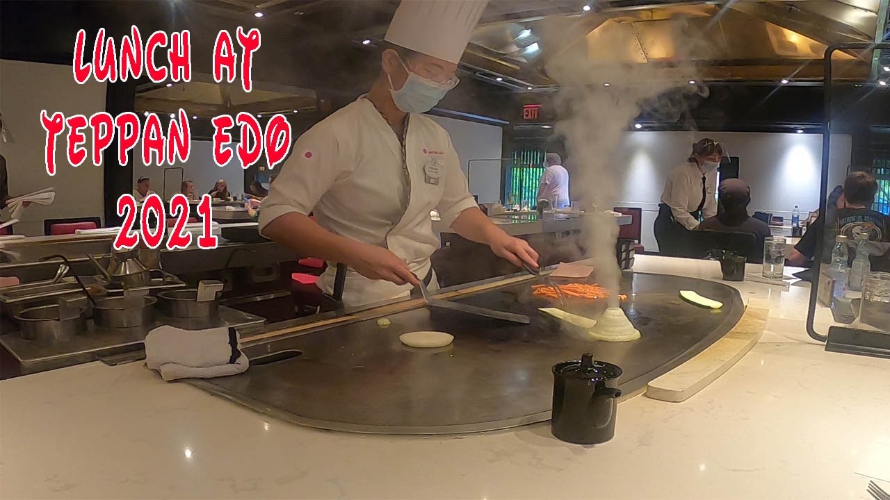 Lunch at Teppan Edo. Epcot Japan - YouTube