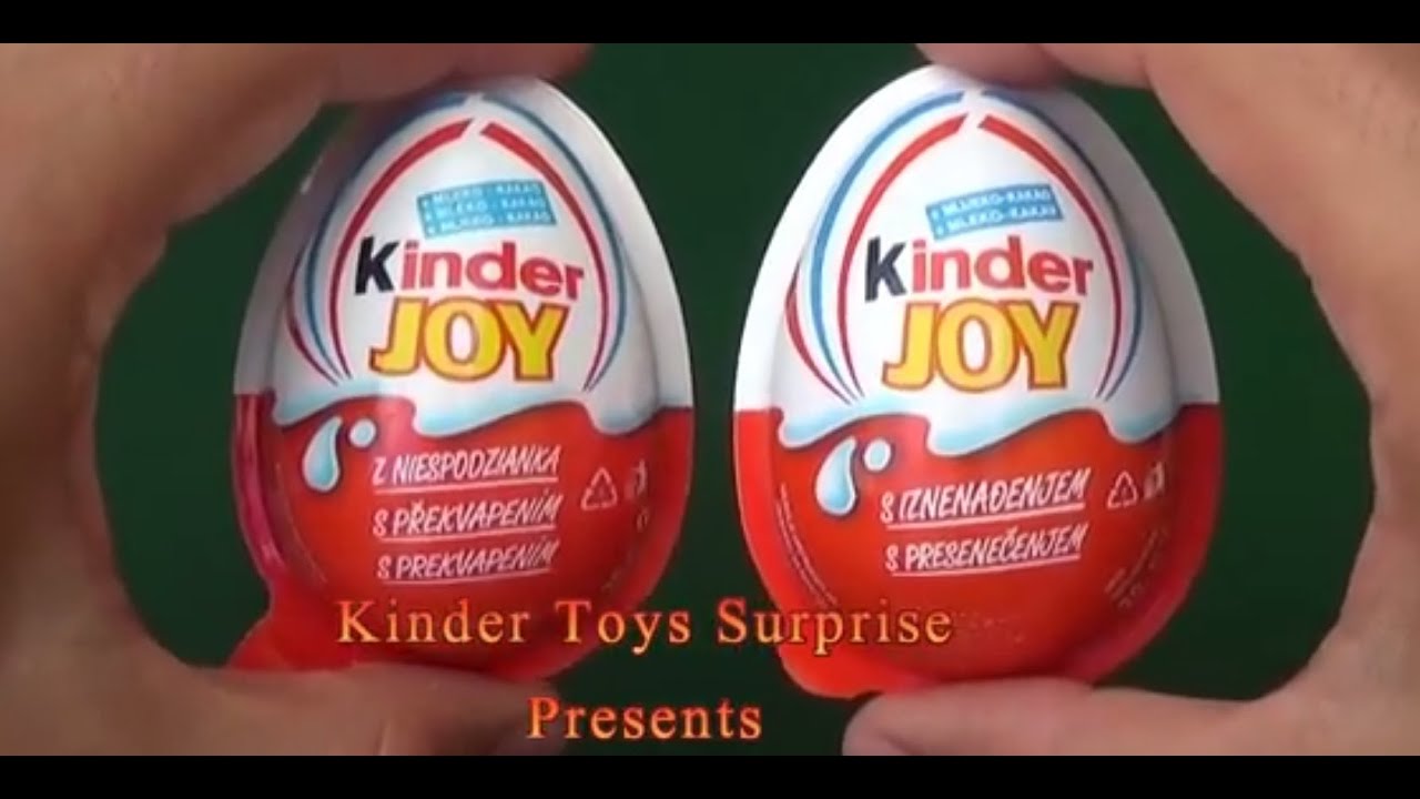 2 Kinder Joy Surprise eggs Kinder Überaschung Eier Kinder Chocolade ...