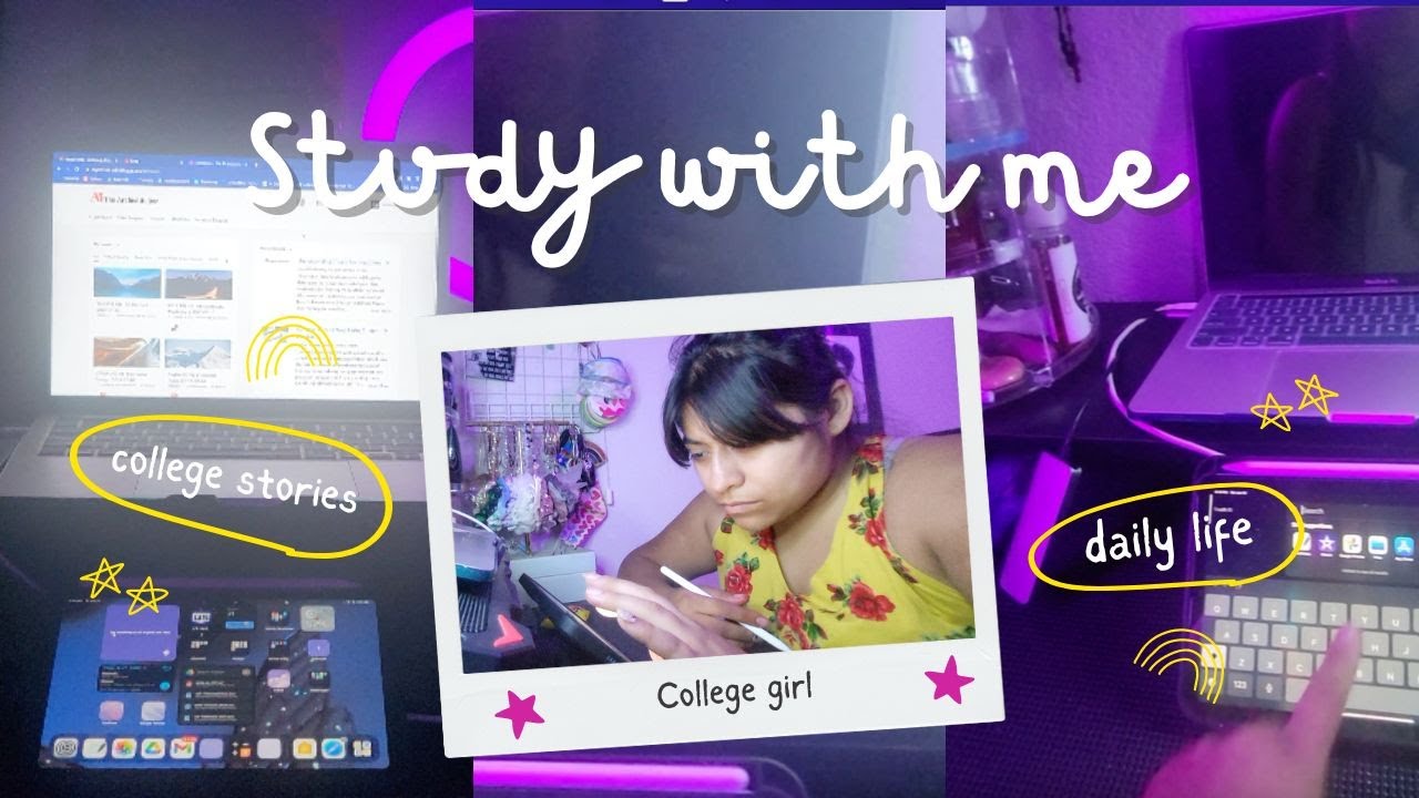 College Work Vlog: Study with Me @vidyg - YouTube