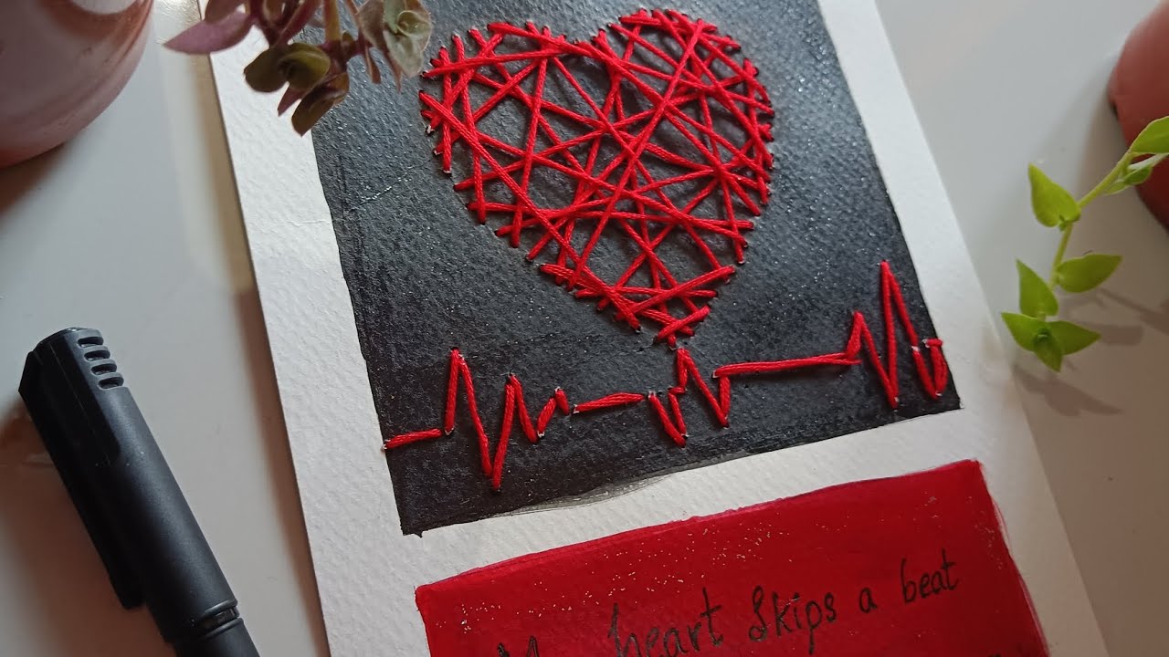 Thread of Love |DIY Gift Card with Heartfelt Touch|Thread Heart gift ...