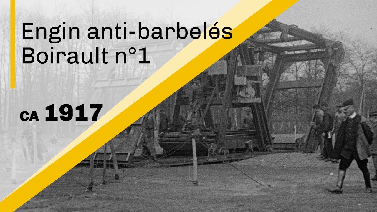 Engin anti-barbelés Boirault n°1 | Archive CNRS - YouTube