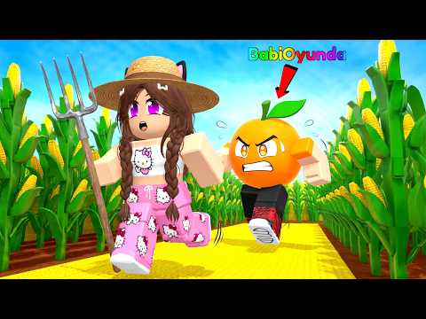 Roblox'ta Meyve Oldum ve Aybüke'yi kovaladım 😋