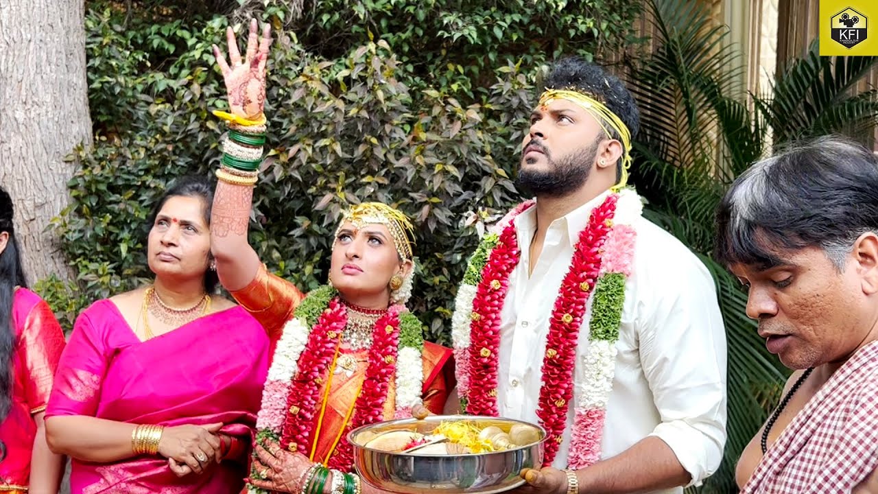 Manoranjan & Sangeetha Together Performing Pooja | Crazy Star ...