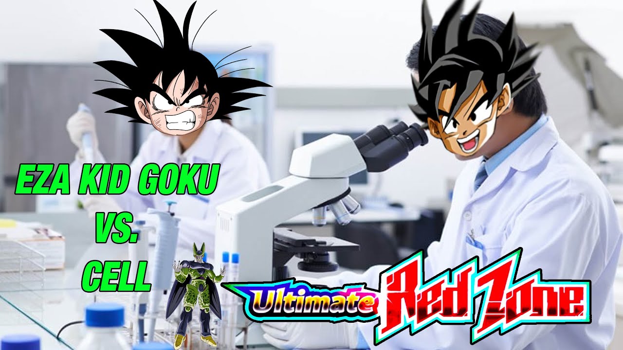 MY DOG GOES CRAZY????? EZA KID GOKU VS. THE ULTIMATE RED ZONE: CELL ...
