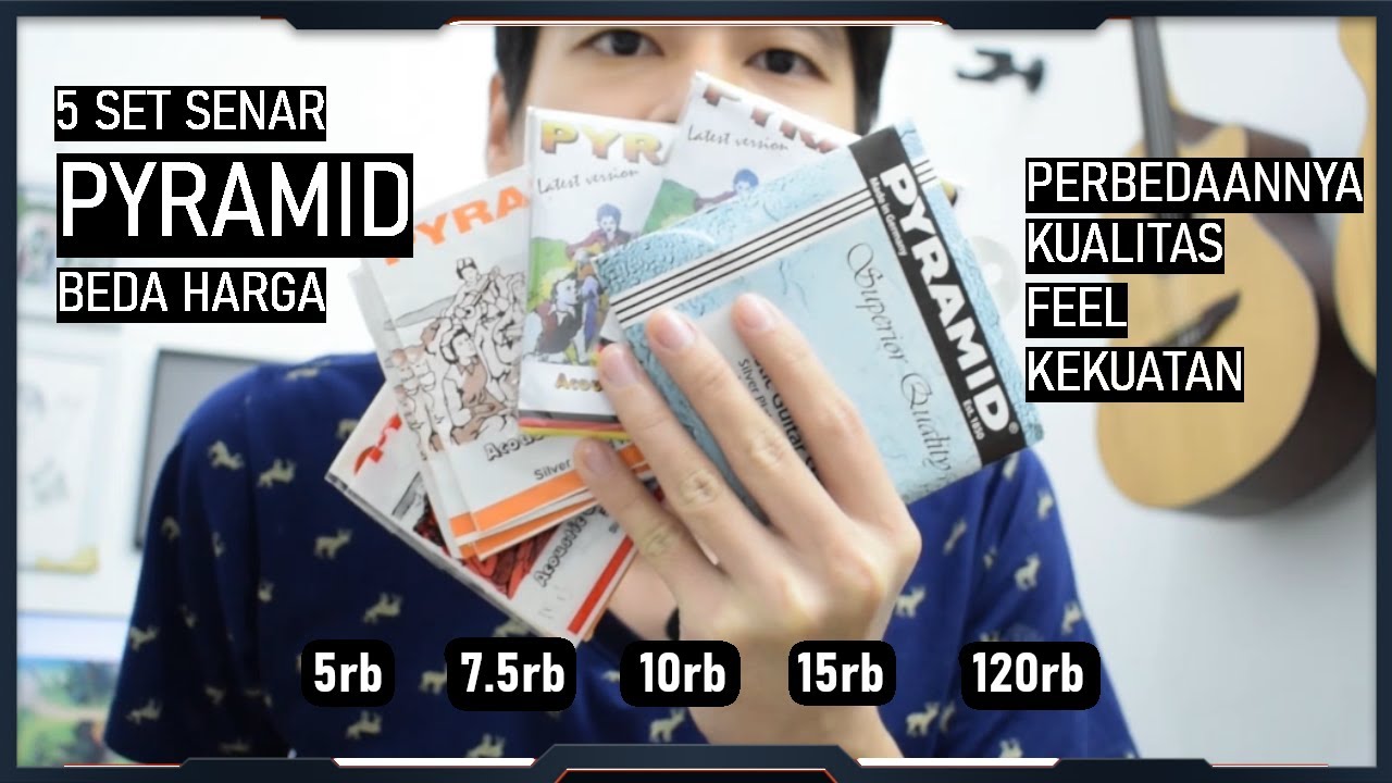 PERBANDINGAN 5 SET SENAR PYRAMID BEDA HARGA!!! - YouTube
