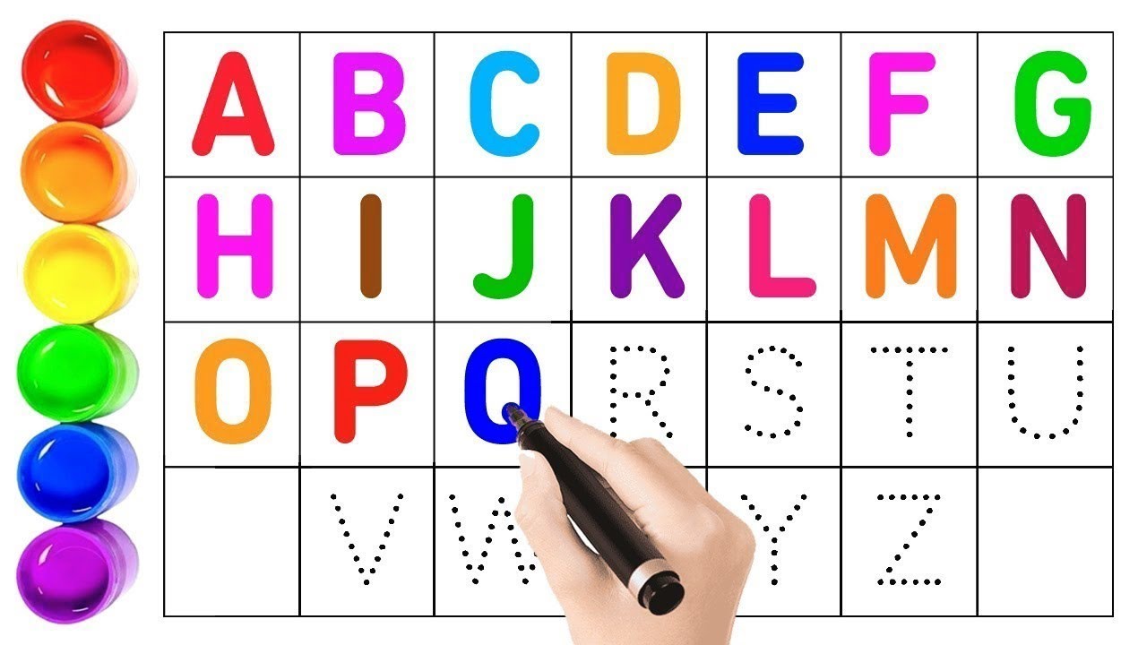 abcd in english , abcd , abcde , apple , ball , cat , dog - YouTube