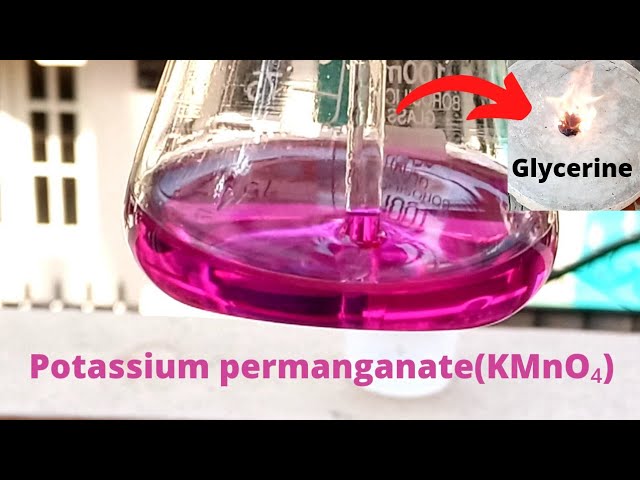 Kmno4 Glycerol Glycerin Youtube Potassium Permanganate And Glycerine