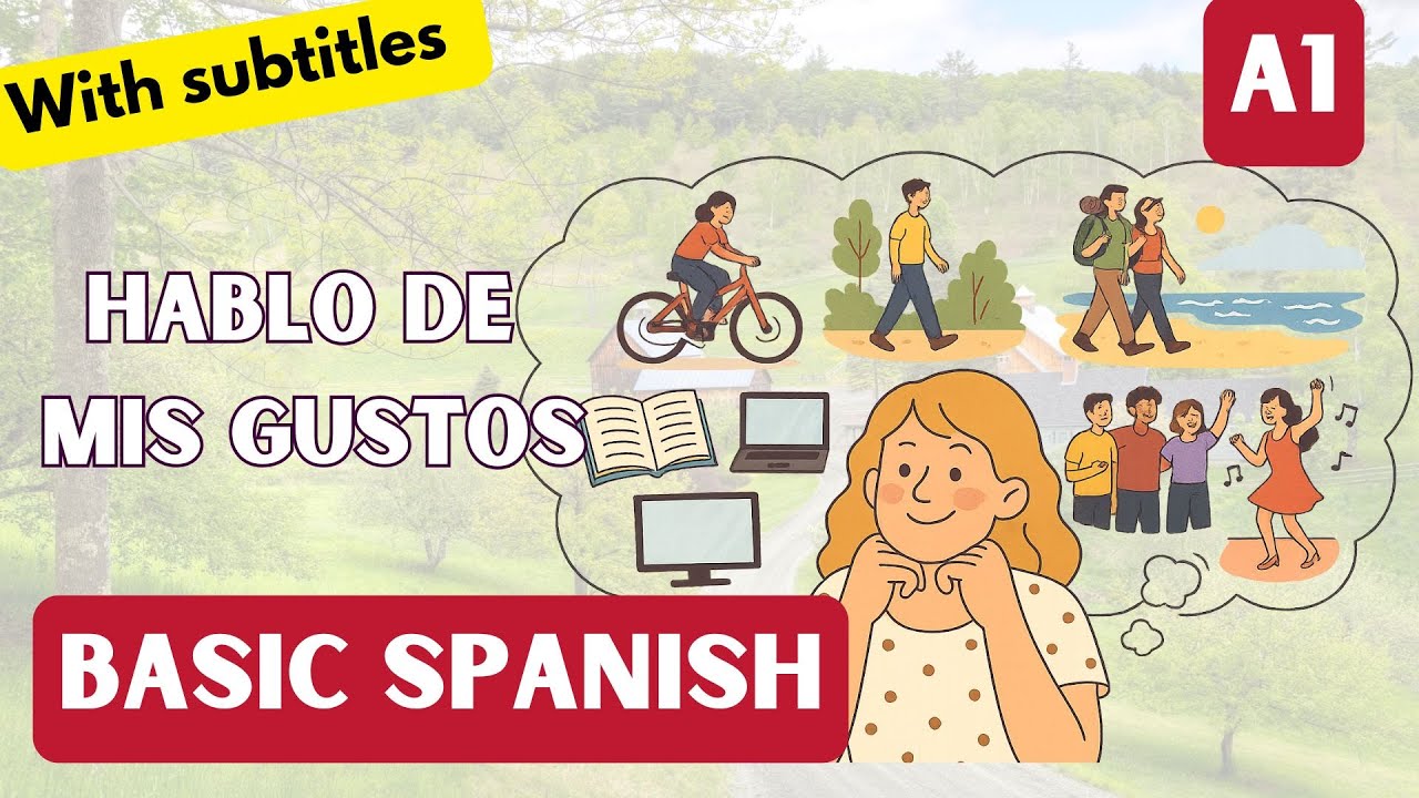 Lo que me GUSTA hacer en el tiempo libre | Verbo GUSTAR | Nivel A1 ...