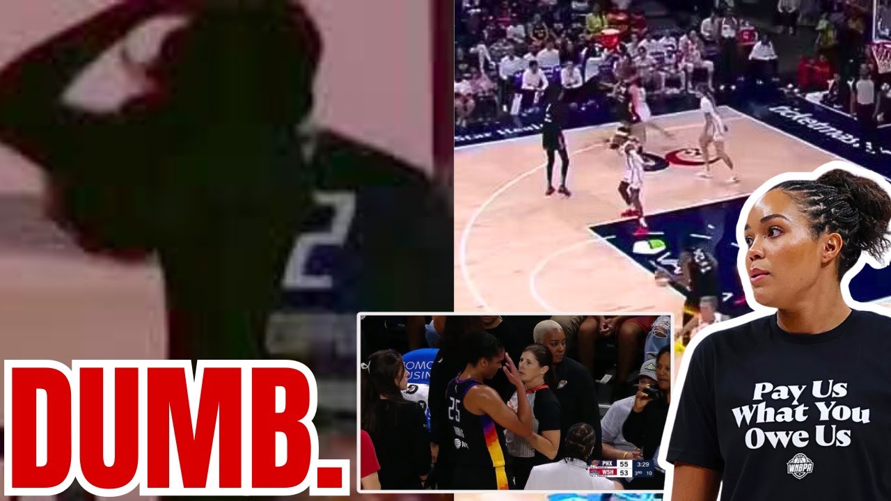 WNBA Player WIG FALLS OFF in Mystics Game! Mercury Have Fan EJECTED for ...