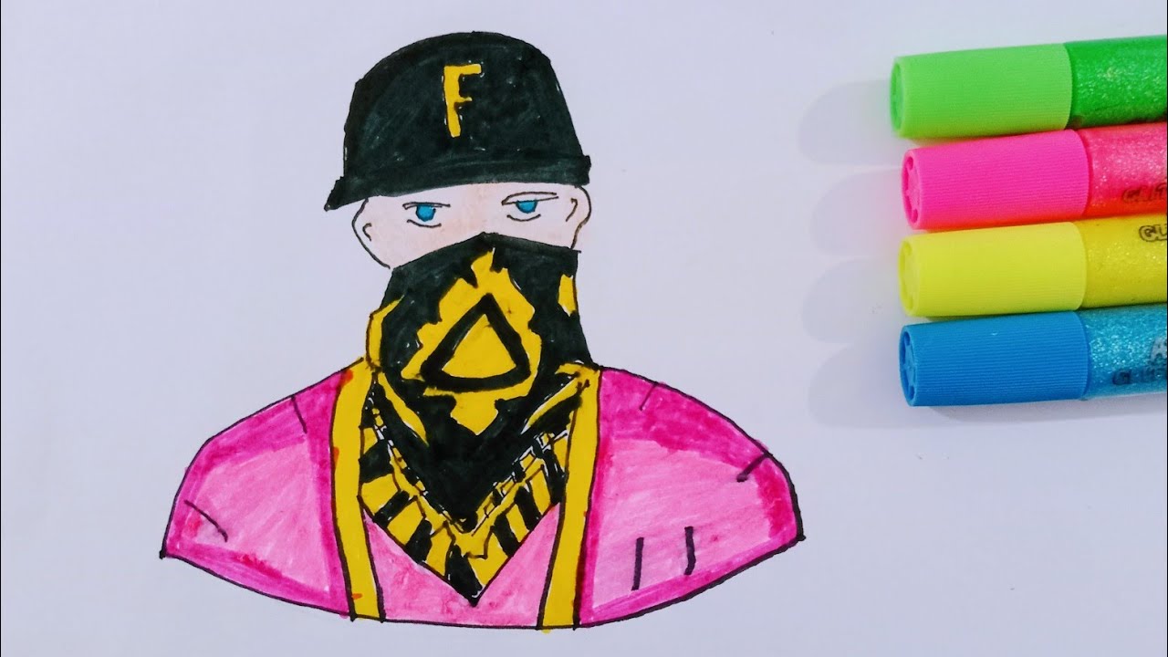 How To Draw Hip Hop Bundle / Free Fire - YouTube