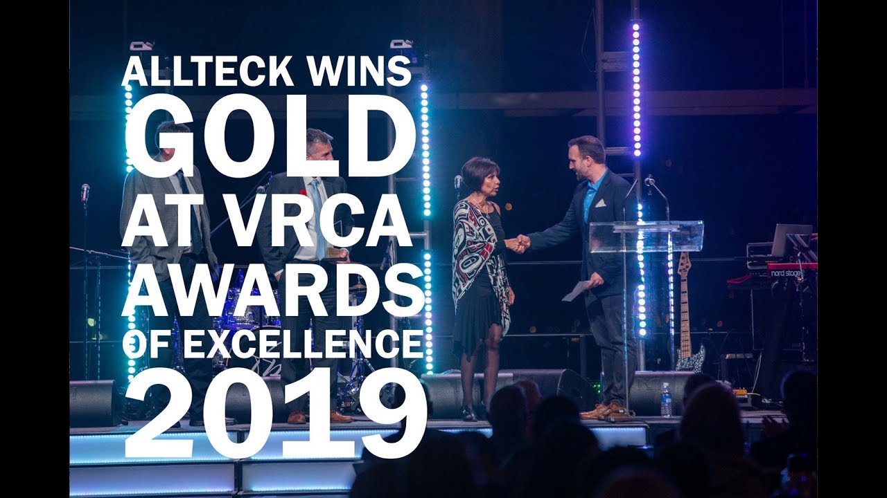 Allteck wins gold at VRCA Awards of Excellence 2019 - YouTube