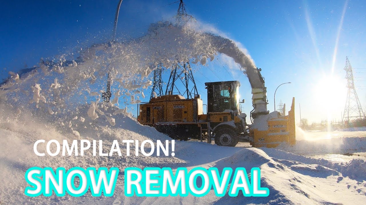 2023-Snow REMOVAL and DUMP Compilation(1 hour!) in Montreal/Canada ...