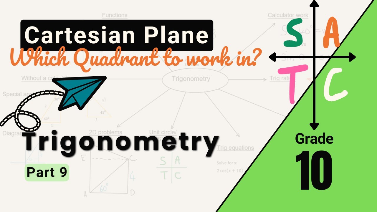 Grade 10 Trigonometry Part 9 (CAST, find the RIGHT quadrant) - YouTube