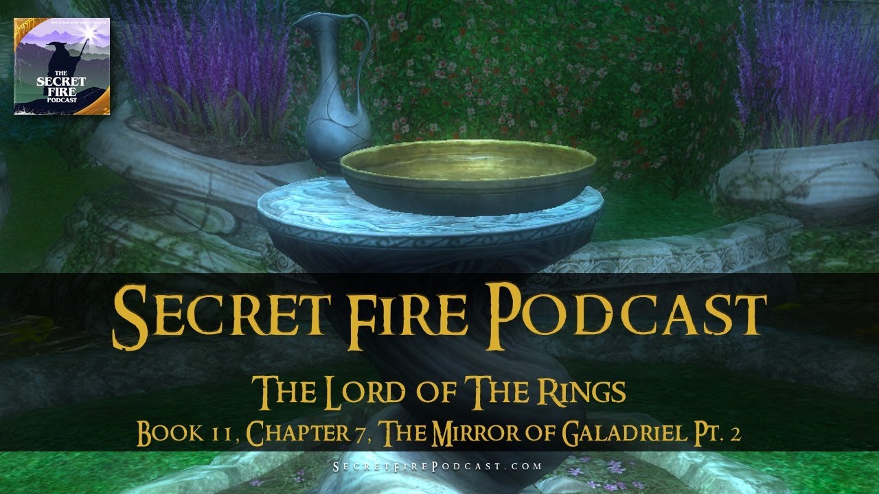 Looking into the Mirror of Galadriel with Frodo and Sam in the Lord of ...