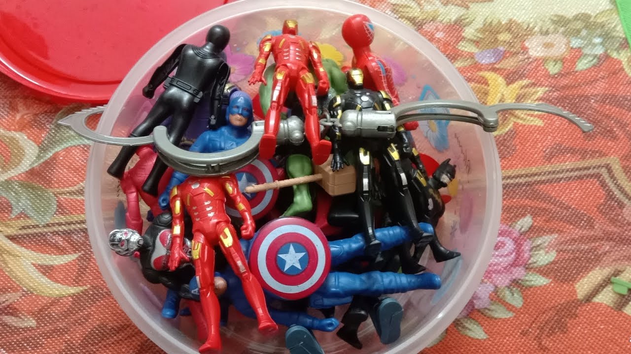 avengers superhero lock box, action figure , unboxing|\Spider-Man ...