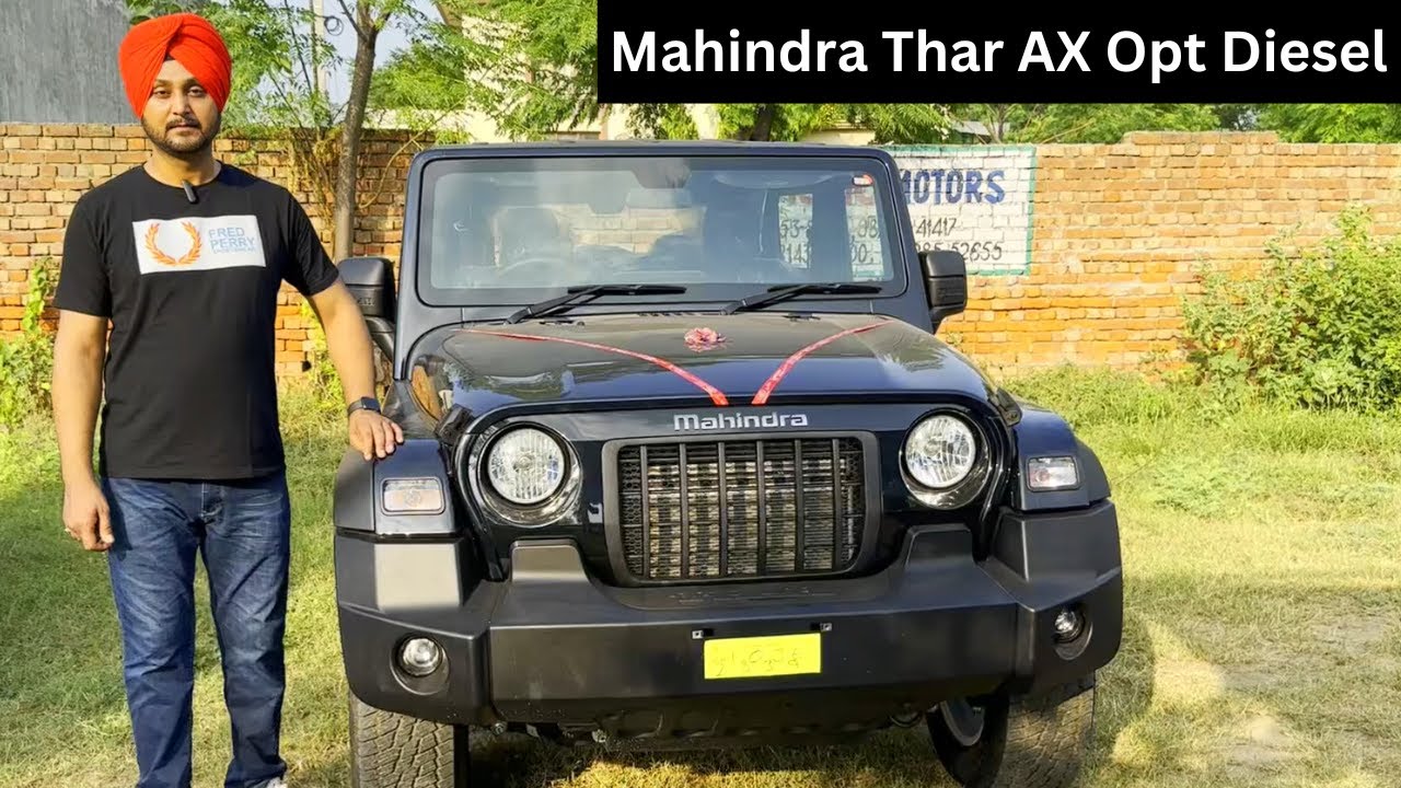All New Mahindra Thar AX (o) RWD 1.5 Diesel MT Price & Features ...