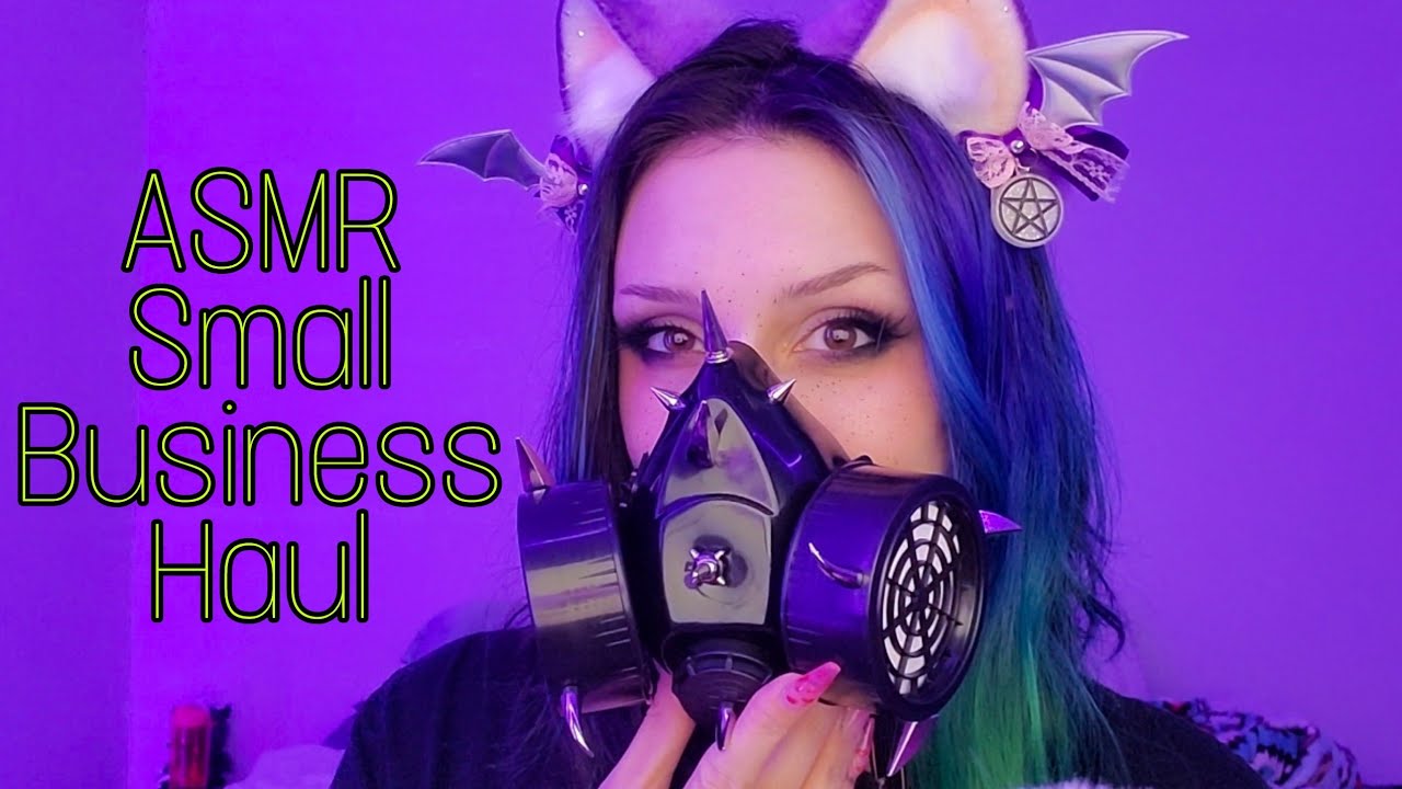 ASMR Small Business Haul | Packaging Sounds, Tapping, Whispering, Lid ...
