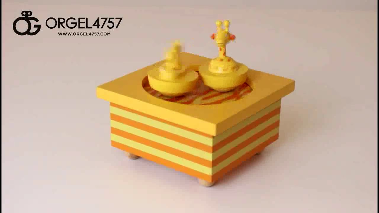 ORGEL4757- 기린가족오르골(orgel, music box) - YouTube