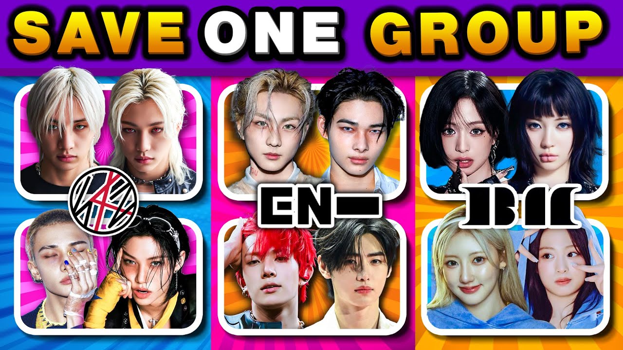 SAVE ONE GROUP 🎵 Choose Your Favorite Group Or Singer (3 Artists Battle ...