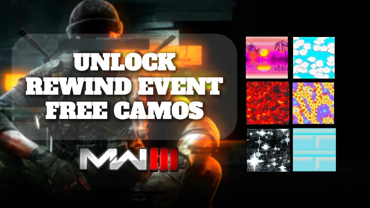 MW3 Rewind Event : How to Get 6 *New* Camos - YouTube