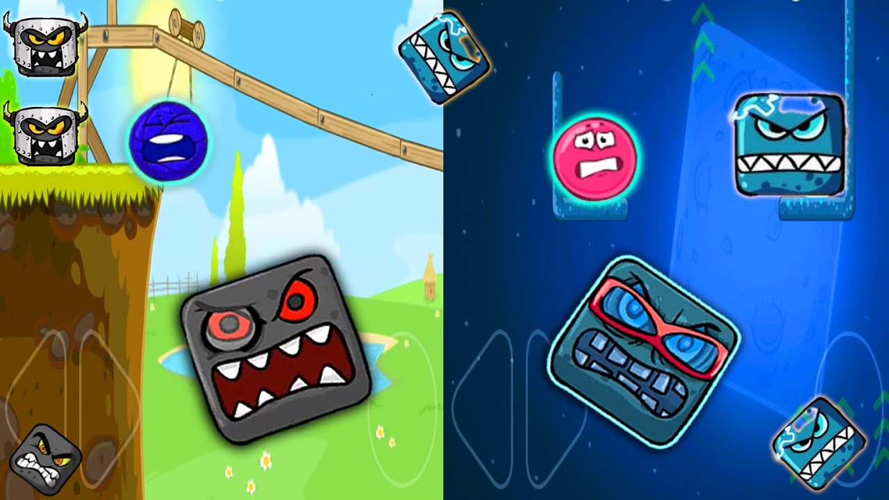 BLUE BASKET BALL VS PINK RED BALL 4 - EPIC BOSS BATTLE WALKTHROUGH ...