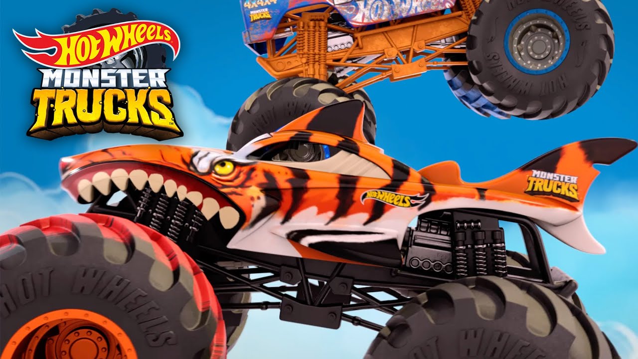 Best Ever Monster Truck Challenges + More Animated Adventure Videos 🏆🔥 ...