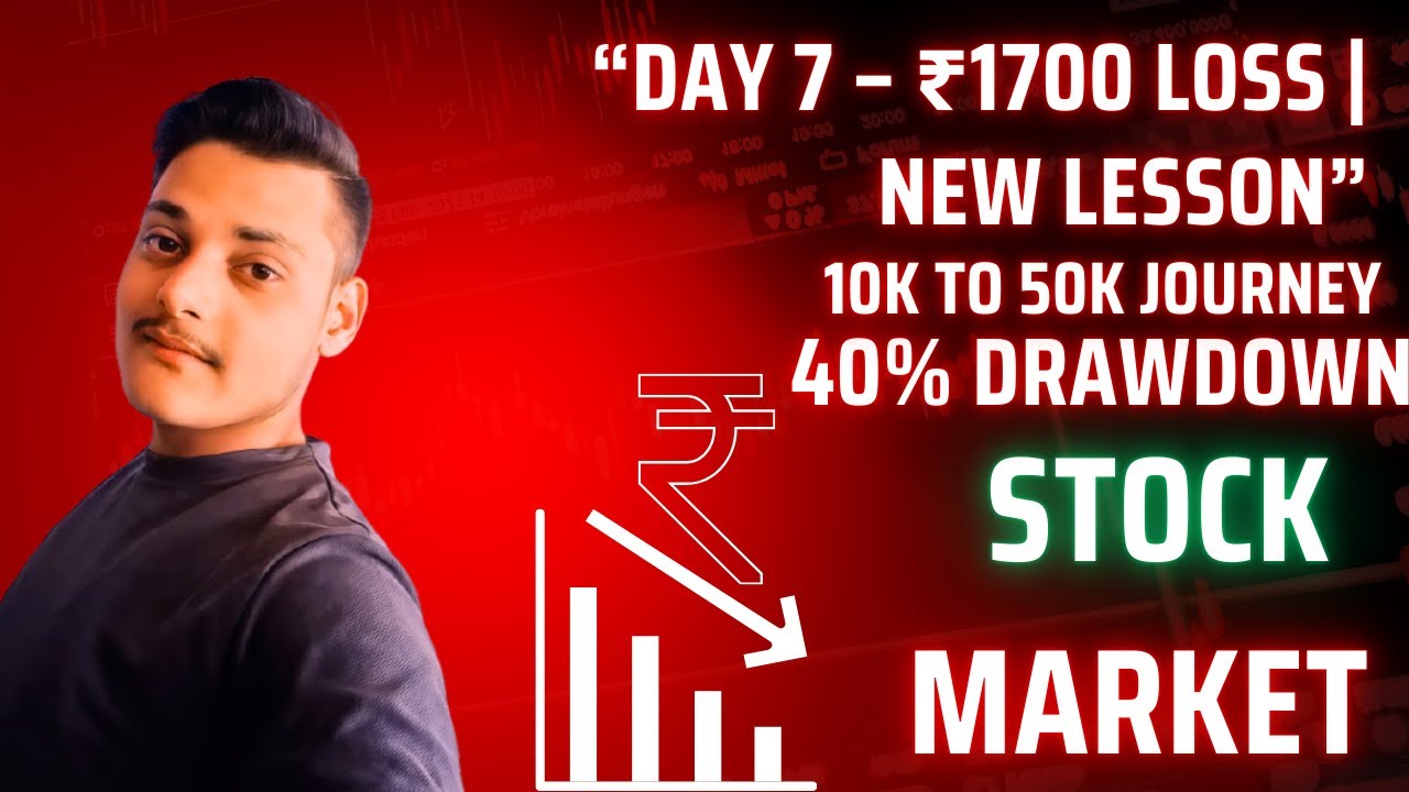 👉 “90 Days Trading Challenge DAY 7 | 10k to 50k Journey| ₹1700 Loss ...