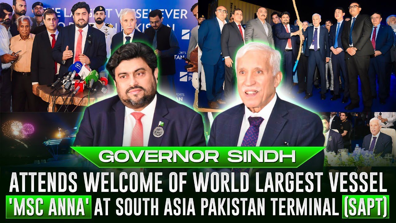 Attends Welcome of World Largest Vessel 'MSC ANNA' at South Asia ...