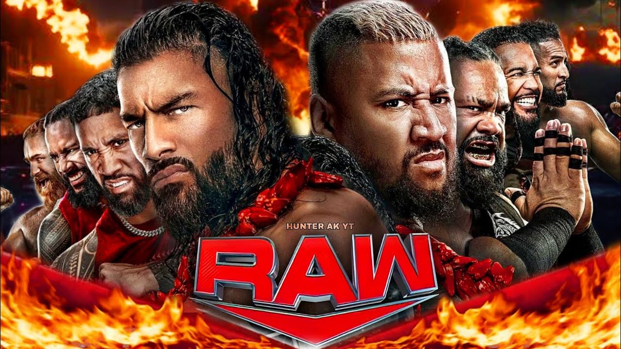 Team Roman Reigns vs Team Solo Sikoa WWE Raw Tag Team Match - OG Bloodline vs New Bloodline ...