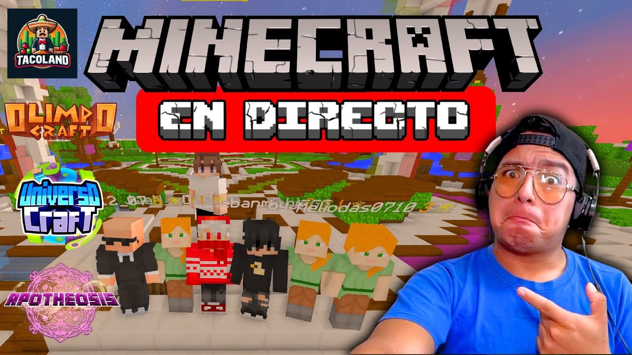 🔴 Minecraft en directo | Serie Apotheosis y Bedwars, Skywars😱 | Java y Bedrock🫰 - YouTube
