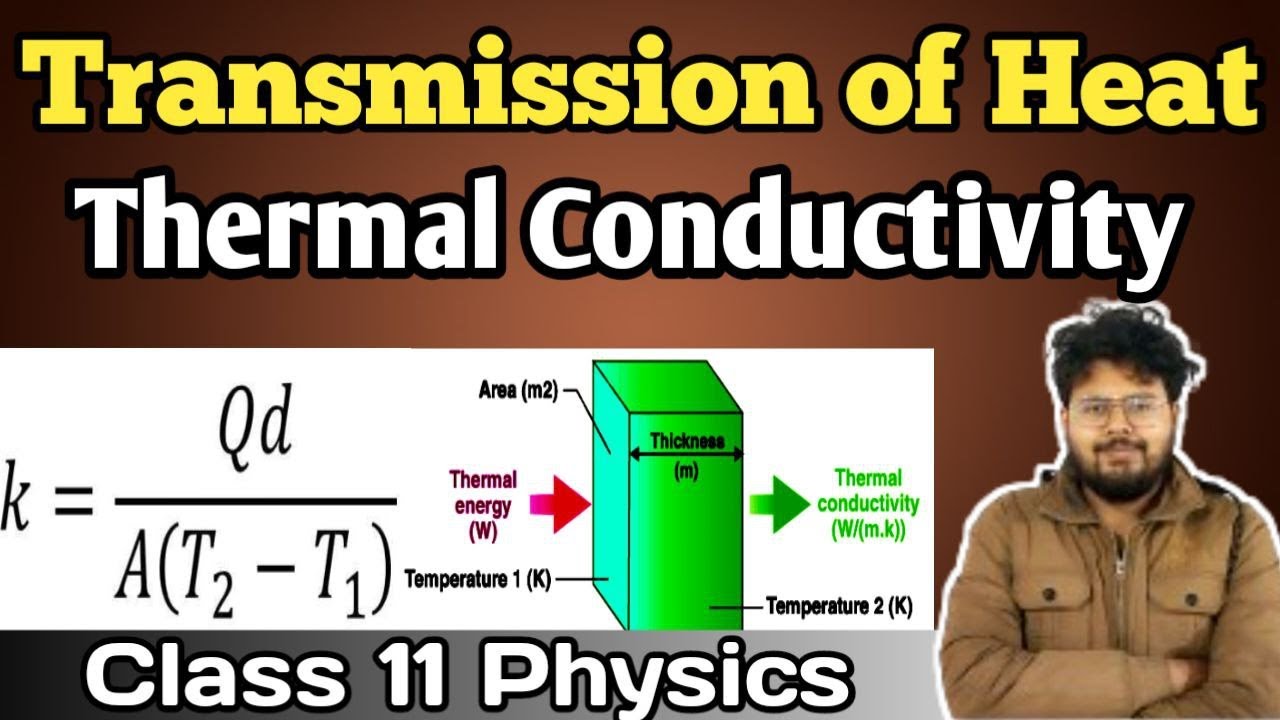 TRANSMISSION OF HEAT - Thermal Conductivity | Class 11 | Detailed ...