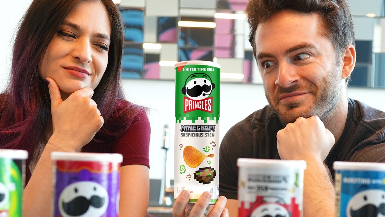 Minecraft Suspicious Stew Pringles Taste Test - YouTube