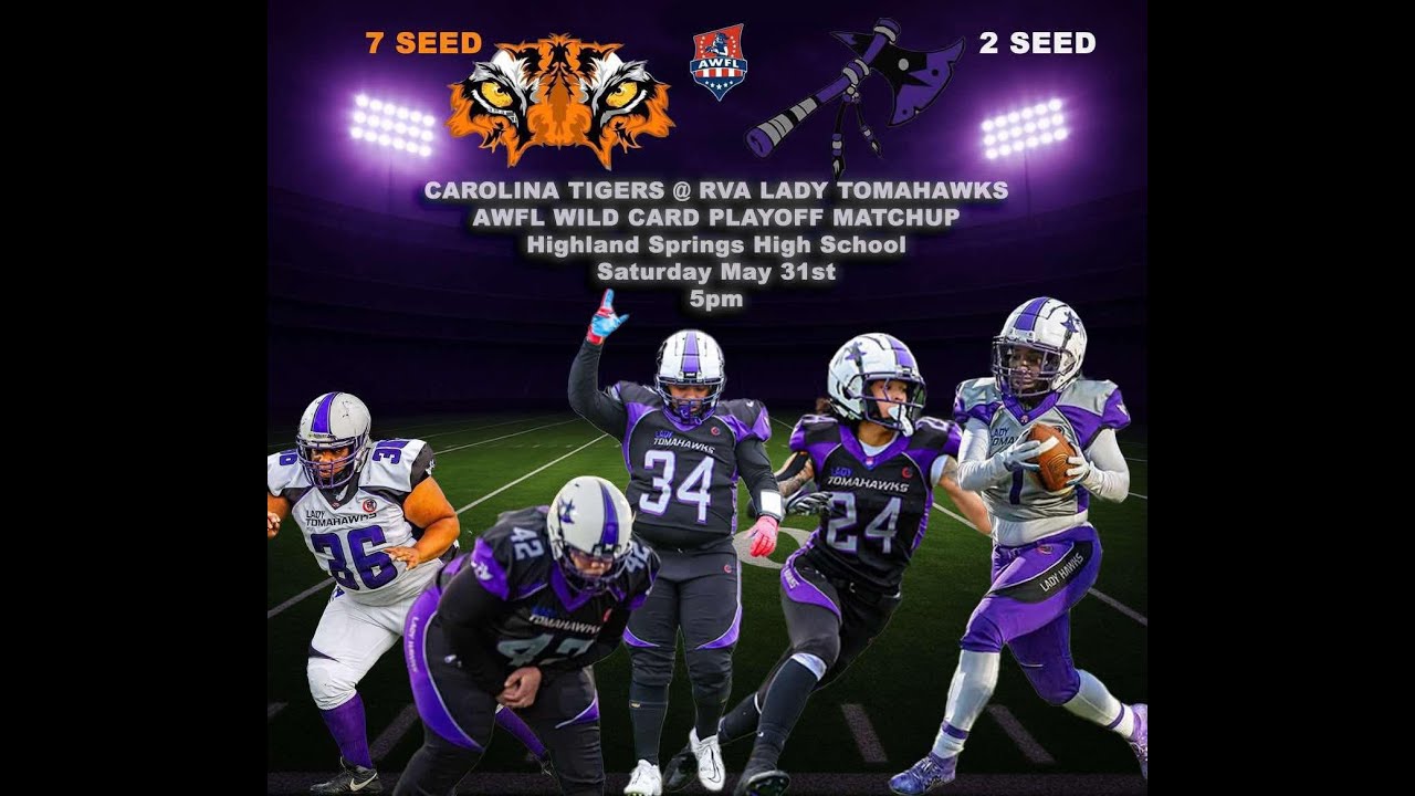 2025 AWFL PLAYOFFS Spring Season Lady Tomahawks vs Carolina Tigers ...