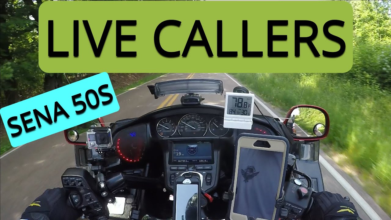 Sena 50s Mic Audio Switch Test ver 2. Goldwing Ride - YouTube