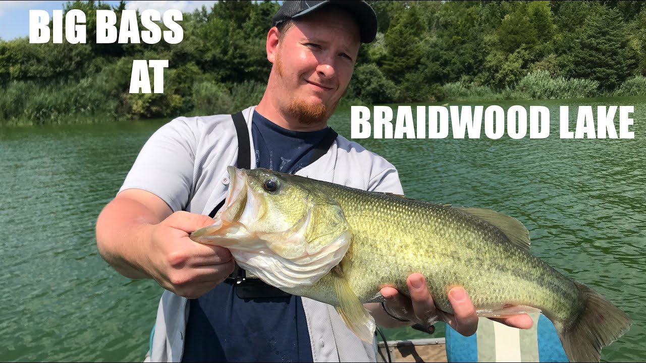 Braidwood Lake IL - Bass fishing in HOT WATER - YouTube