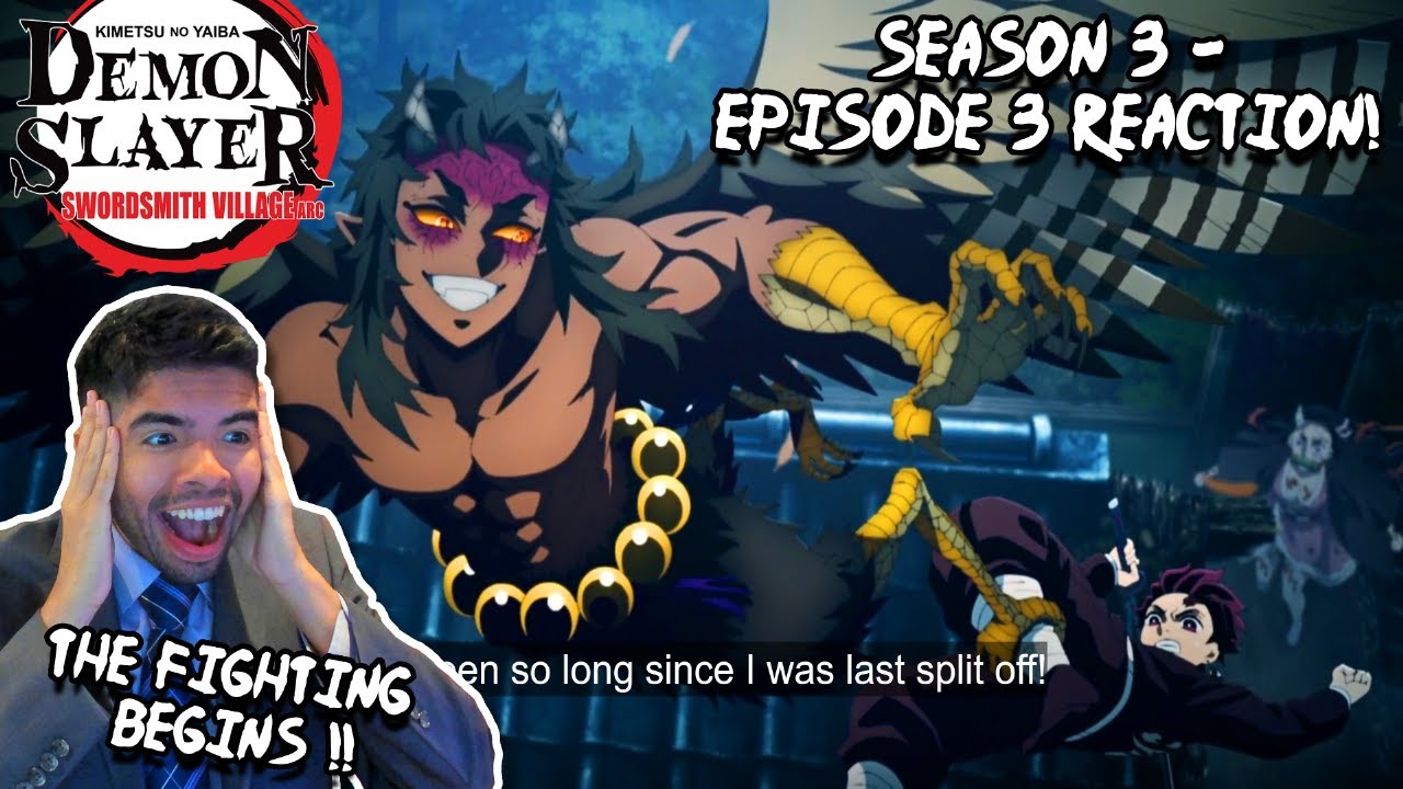 UPPER FIVE BATTLE BEGINS?! | Demon Slayer Season 3 Episode 3 REACTION ...