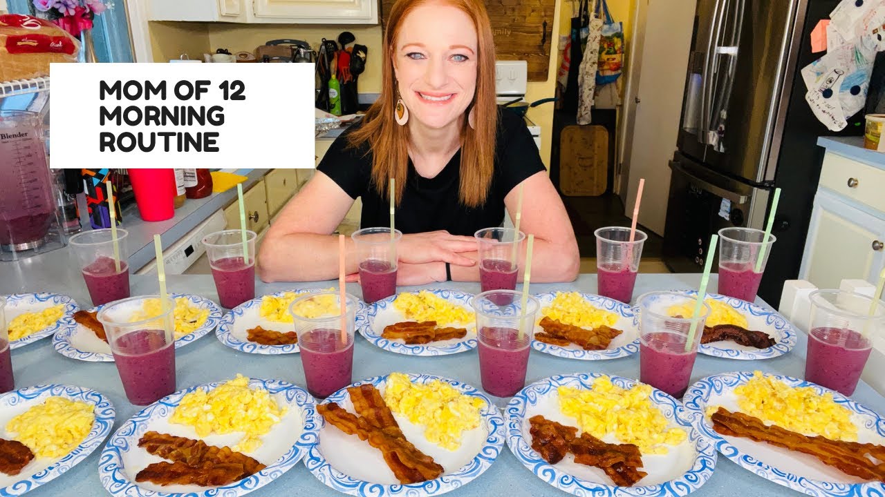 MOM OF 12 MORNING ROUTINE - YouTube