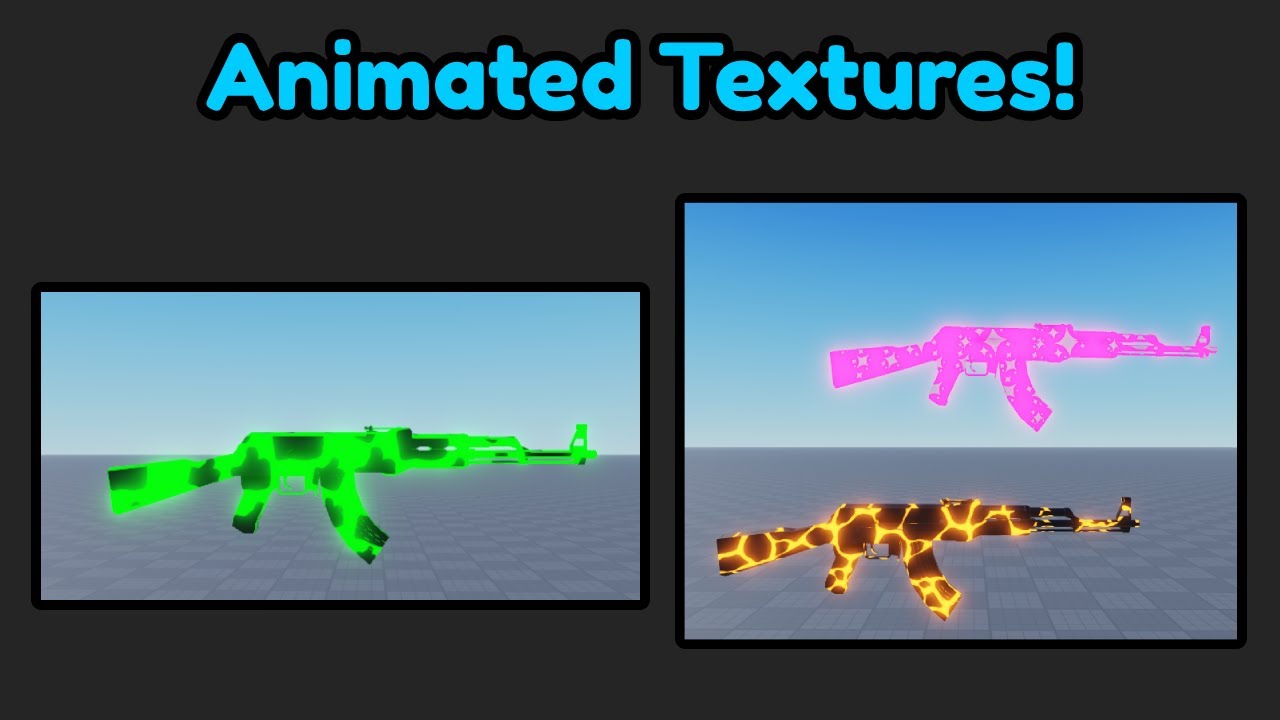 Animated Textures (+ Gun Skins) | Roblox Studio - YouTube