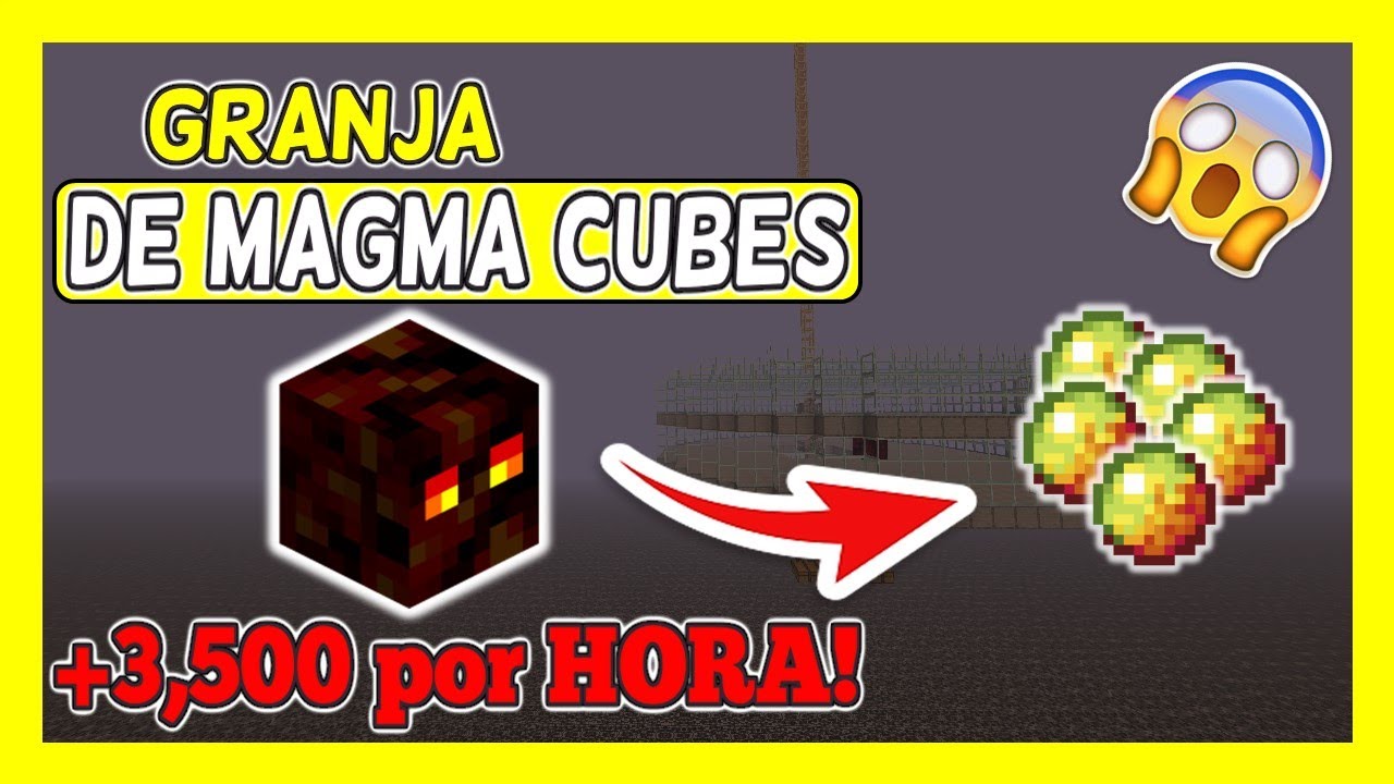 Granja de MAGMA CUBES 📛 (Cubos de MAGMA) +3,500 por HORA! MINECRAFT 1. ...